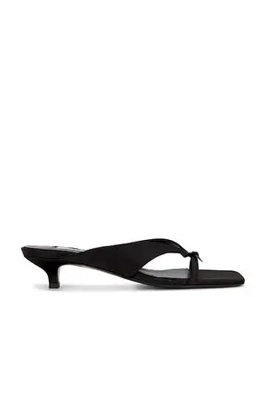 TOTEME Bow Satin Slip-on Sandals