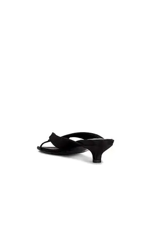 TOTEME Bow Satin Slip-on Sandals