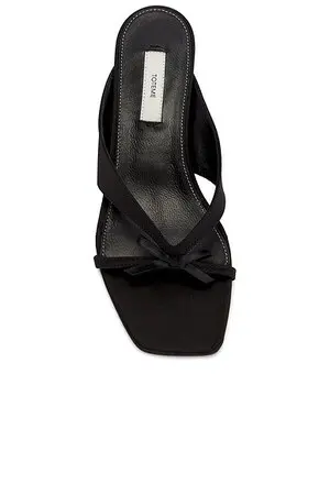 TOTEME Bow Satin Slip-on Sandals
