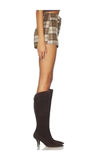 UNDERSTATED LEATHER Plaid Western Shorts