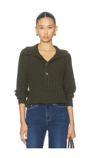 Varley Bridget Half Button Sweater