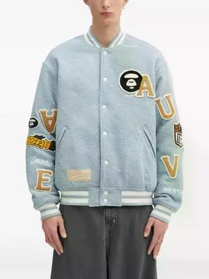 AAPE BY *A BATHING APE® Letter-appliqué Bomber Jacket