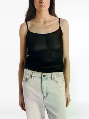 American Vintage Massachusetts Tank Top - Black