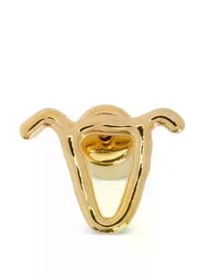 JIL SANDER Zodiac Sign Logo Earring - Gold