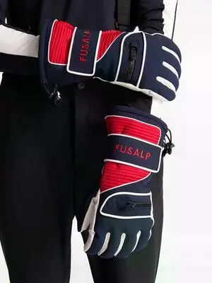Fusalp Slalom Zip-pocket Ski Gloves - Blue