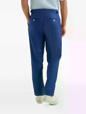 Brunello Cucinelli Pleated Waist-tab Trousers - Blue