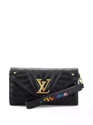 LOUIS VUITTON New Wave Wallet Quilted Leather Small Wallets - Black