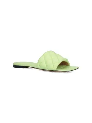 Bottega Veneta Padded Flat Sandals - Green