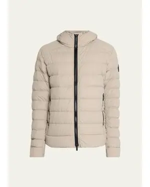 Canada Goose Crofton Packable Quilted Hoodie Limestone