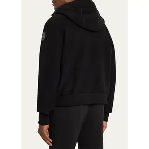 Canada Goose Chilliwack Fleece Hooded Bomber Jacket - Black