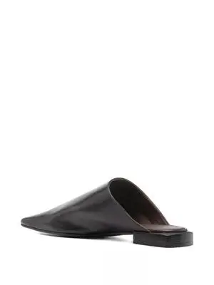 ALOHAS Noe Rift Pointed Mules - Brown