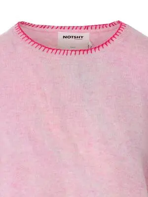 NOT SHY Embroidered Crew-neck Sweater
