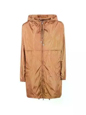 SEMICOUTURE Hooded Parka Coat - Brown