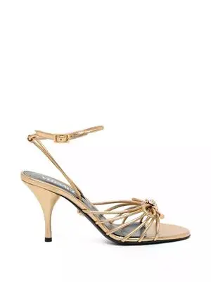 Versace Strap Knot Heeled Sandals