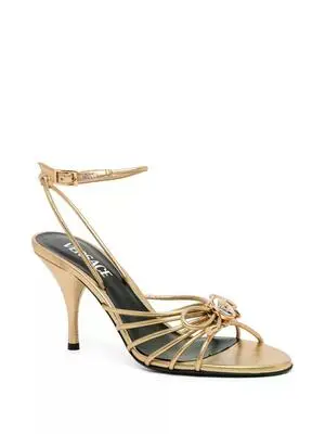 Versace Strap Knot Heeled Sandals