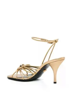 Versace Strap Knot Heeled Sandals