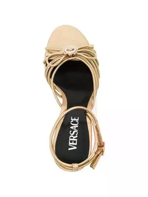Versace Strap Knot Heeled Sandals