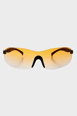 SUNGLASS MUSEUM Vintage Shield Sunglasses - Orange