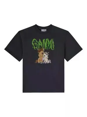 GANNI Graphic-print T-shirt