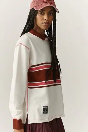DAMSON MADDER Ola Long-sleeve Organic Cotton Pullover
