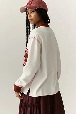 DAMSON MADDER Ola Long-sleeve Organic Cotton Pullover