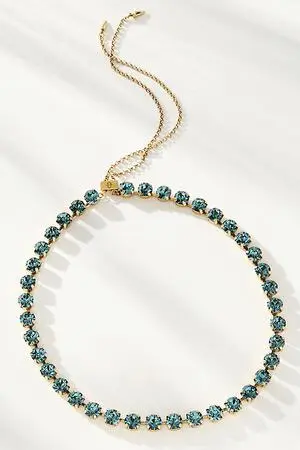 Loren Hope Arista Slider Necklace - Smoked Sapphire