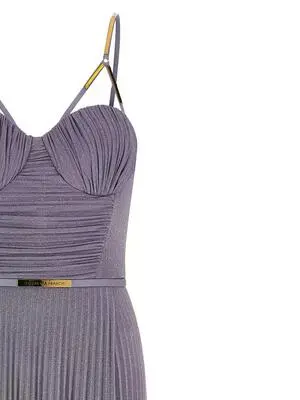 Elisabetta Franchi Pleated Maxi Dress