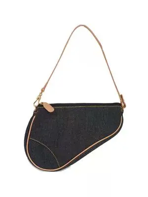 Dior 2001 Saddle Denim Handbag - Blue