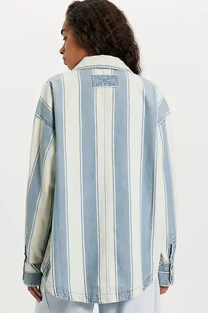 Free People We The Free Crossroads Striped Shirt