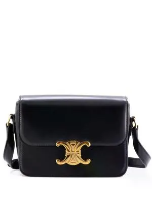 Celine Triomphe Teen Shoulder Bag Smooth Calfskin - Black