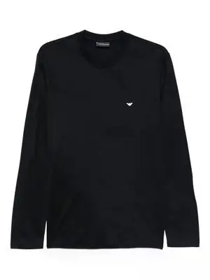 Emporio Armani Logo Long-sleeve T-shirt - Blue