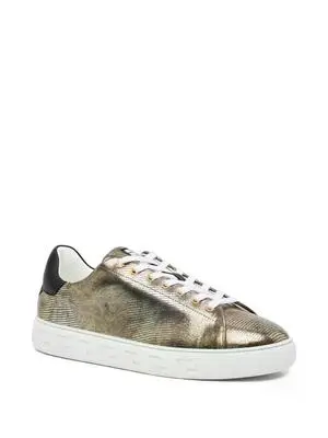 Versace Greca Lace-up Trainers - Gold