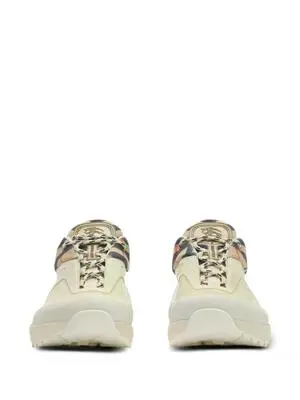 Burberry Check Mesh Sneakers - Neutrals