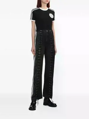 Adidas Lace-up Trousers With 3-stripes Detailing