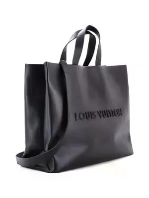 LOUIS VUITTON Leather Mm Shopper Tote