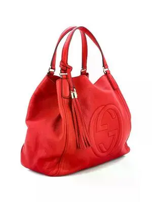 Gucci Soho Leather Medium Shoulder Bag - Red