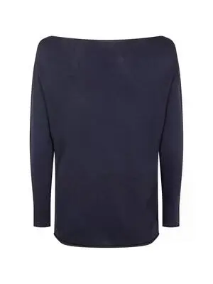 Liviana Conti Boat Neck Knitwear - Blue
