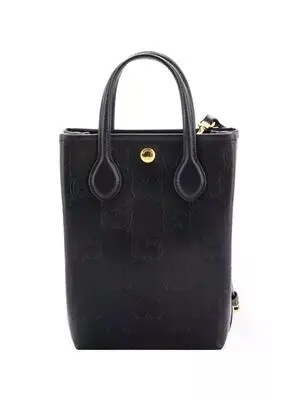 Gucci Vertical Gg Embossed Leather Mini Tote Bag