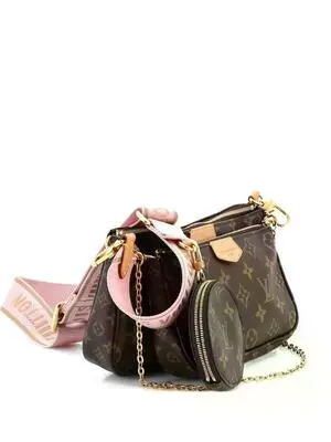 LOUIS VUITTON Multi Pochette Accessoires Monogram Canvas Crossbody Bag - Brown
