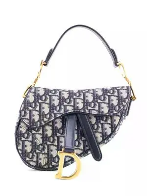 Dior Saddle Handbag Oblique Canvas Mini Shoulder Bag - Blue