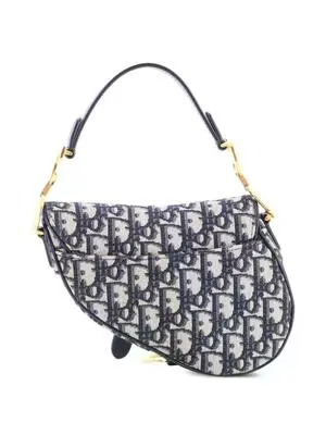 Dior Saddle Handbag Oblique Canvas Mini Shoulder Bag - Blue