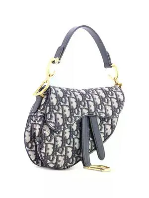 Dior Saddle Handbag Oblique Canvas Mini Shoulder Bag - Blue