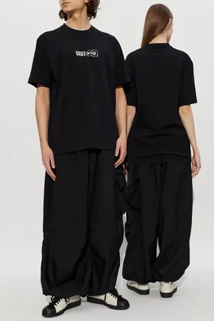Y3 T-shirt With Logo Print - Black