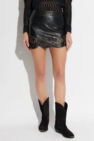 Isabel Marant Leather Mini Skirt