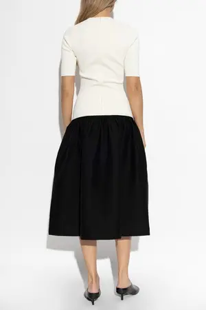 TOTEME Mixed Fabric Dress - Black