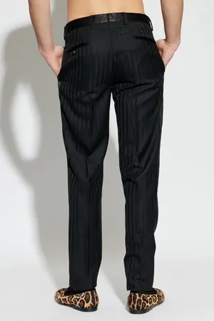 Dolce & Gabbana Satin Striped Trousers