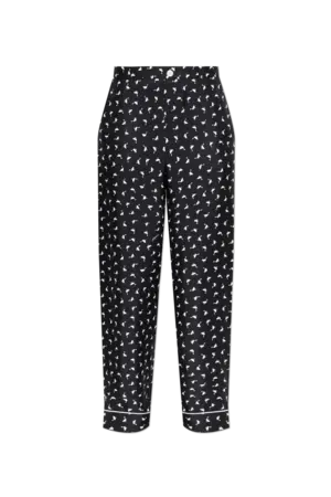 Moschino Printed Silk Trousers