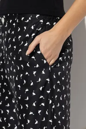 Moschino Printed Silk Trousers