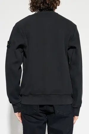 Stone Island Zip-up Cotton Sweatshirt