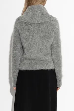 TOTEME Wide Turtleneck Sweater - Grey
